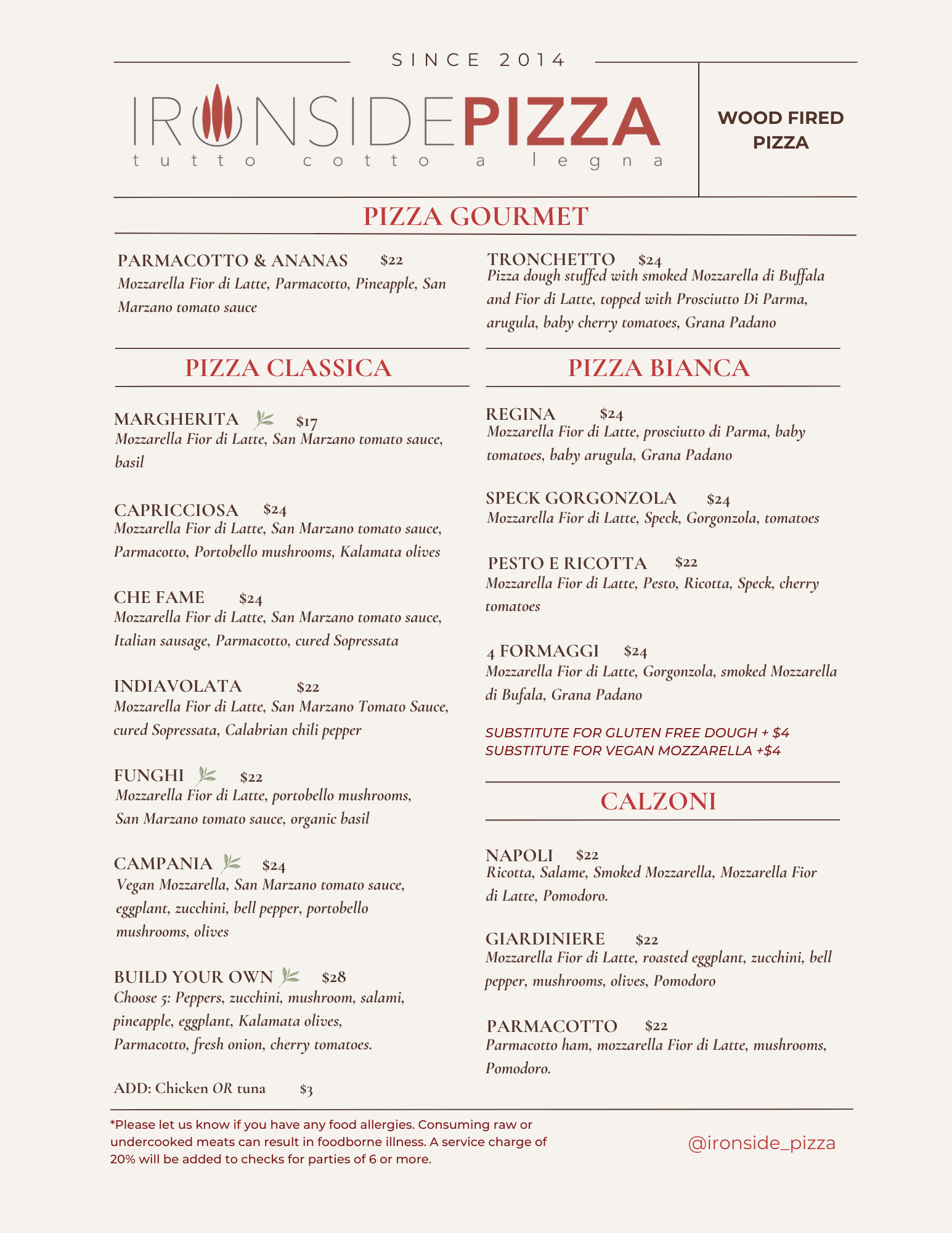 Authentic Italian Restaurant in Miami | Pizza Ironside