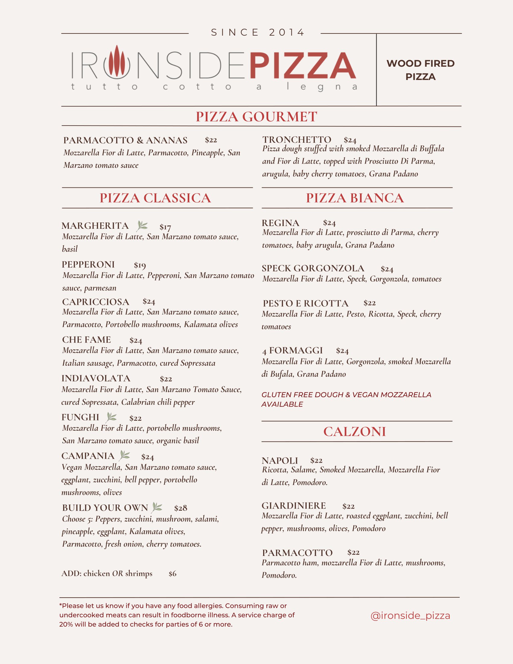 Authentic Italian Restaurant in Miami | Pizza Ironside