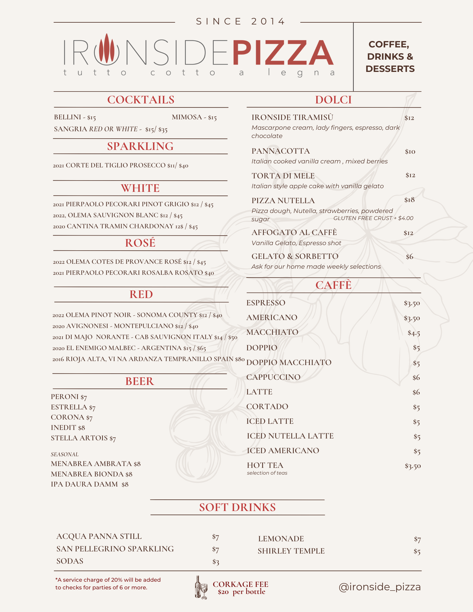 Location and Contact | Pizza Ironside Italian Restaurant Miami